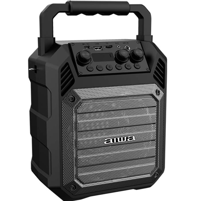 PARLANTE PORTATIL RECARGABLE 5.25" 10W BT/FM/SD/AUX/USB/MIC AWHD300BT ...